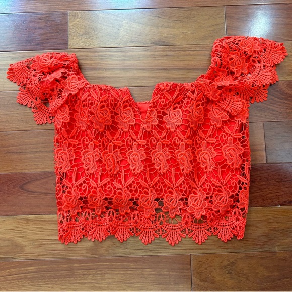 Yumi Kim | Tops | Yumi Kim Red Lace Hot Stuff Top Nwt | Poshmark